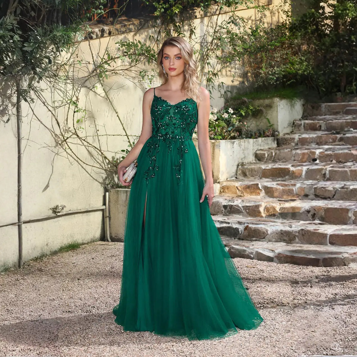 Elegant Dark Green Prom Dresses | Long Formal Gowns -Bridelily