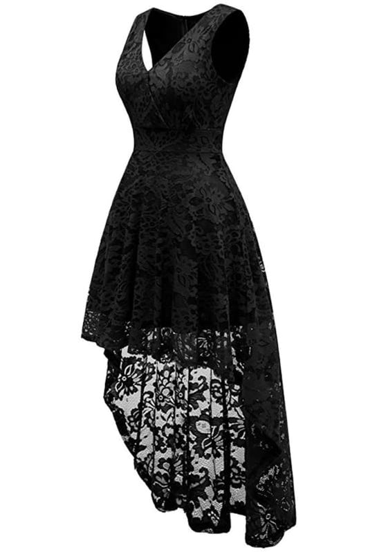 Simple Cocktail Short Lace Dresses For Women - Bridelily