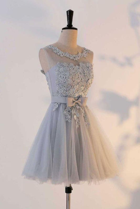A Line Cute Short Formal Dresses For Juniors Cheap - Bridelily