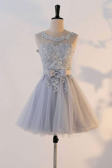 A Line Cute Short Formal Dresses For Juniors Cheap - Bridelily