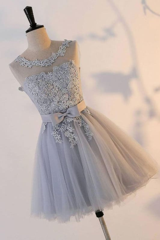 A Line Cute Short Formal Dresses For Juniors Cheap - Bridelily