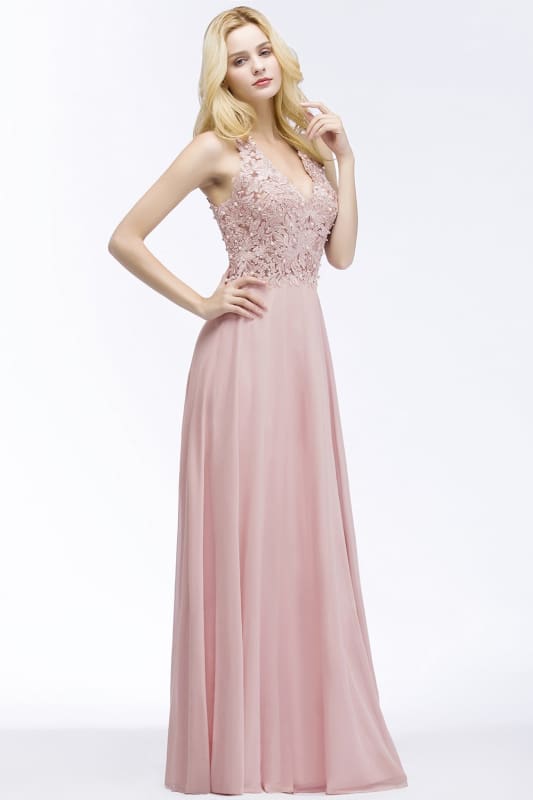 Dusty Rose Evening Fast Shipping Prom Dresses Under 100 - Bridelily