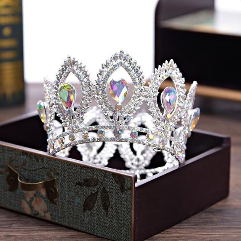 Luxury Vintage Gold Crystal Handmade Tiaras | Bridelily
