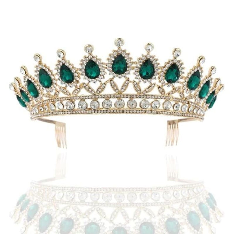 New Big Rhinestone Handmade Tiaras | Bridelily