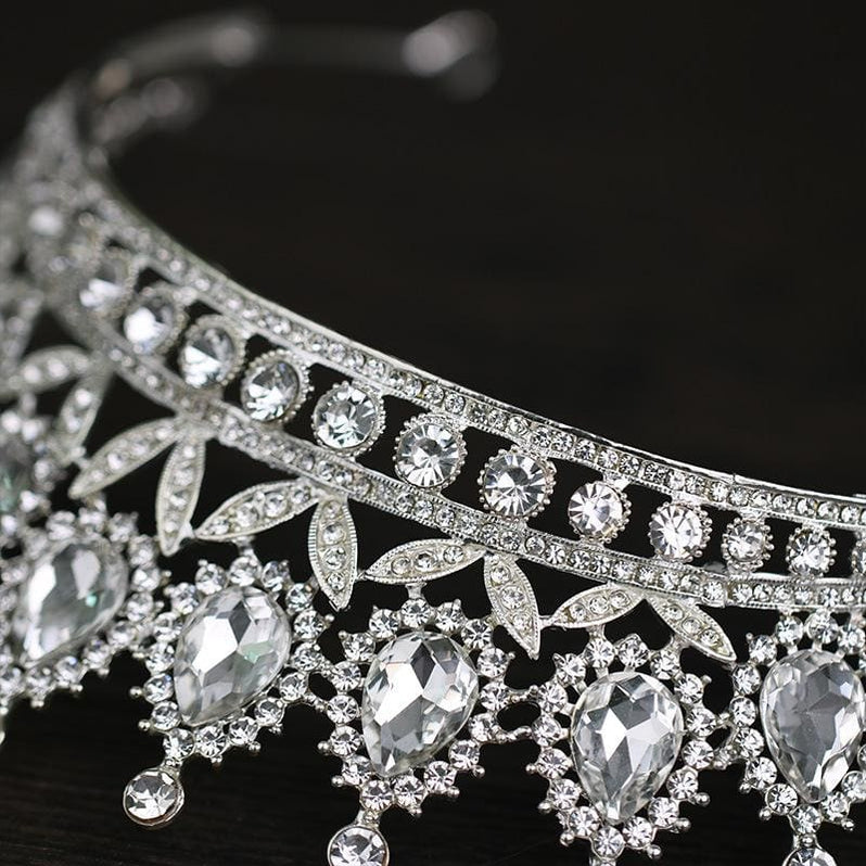 New Big Rhinestone Handmade Tiaras | Bridelily