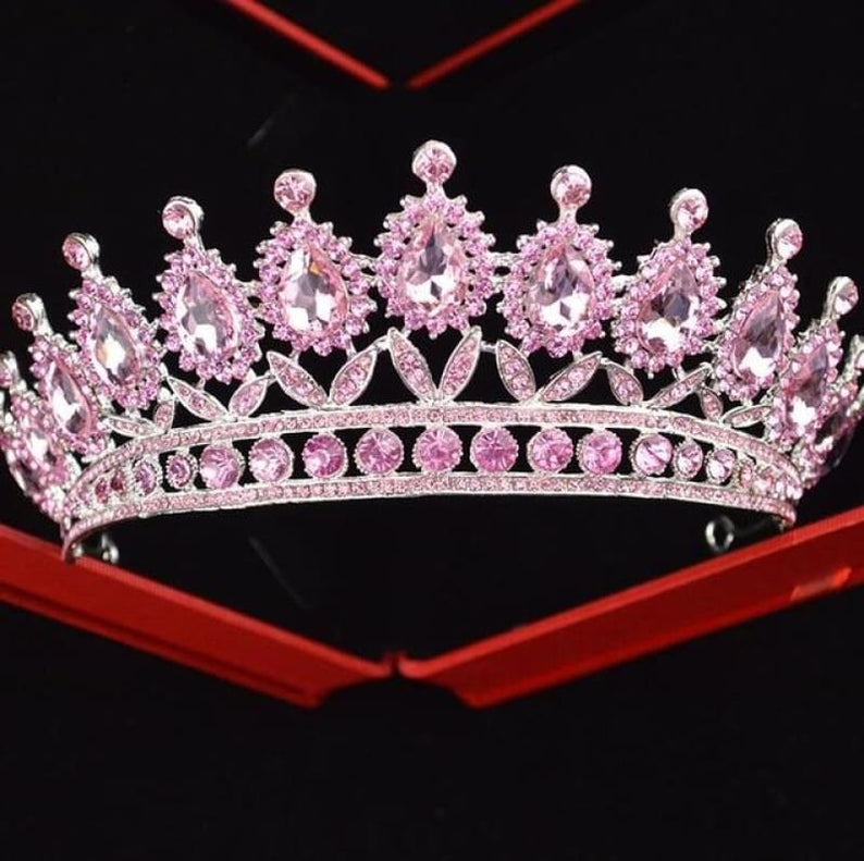 New Big Rhinestone Handmade Tiaras | Bridelily