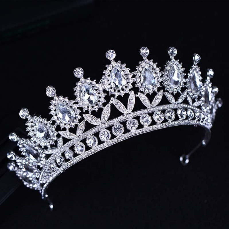 New Big Rhinestone Handmade Tiaras | Bridelily